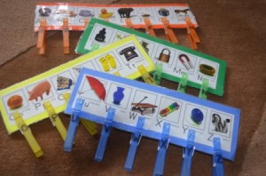 Clothespin Letter Match - Improve Fine Motor Skills, Teach the Alphabet