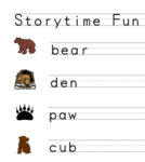 Storytime Fun with Bears Features Videos and Printables